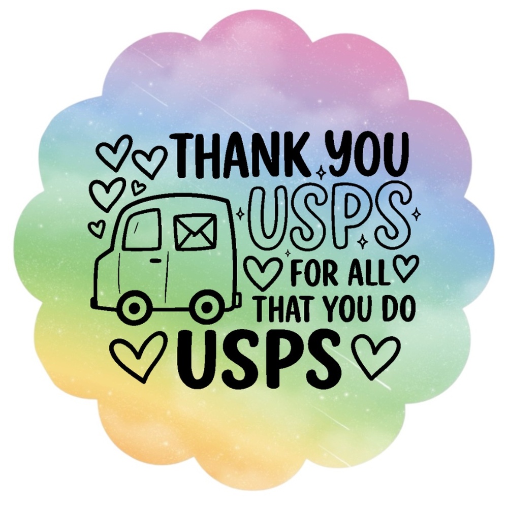 Stickeraft | Office | Thank You Usps Stickers For Packages Envelopes 2 ...